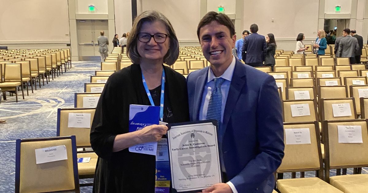 Joseph Cozzi awarded 1st Place in the John R Cameron Early-Career ...